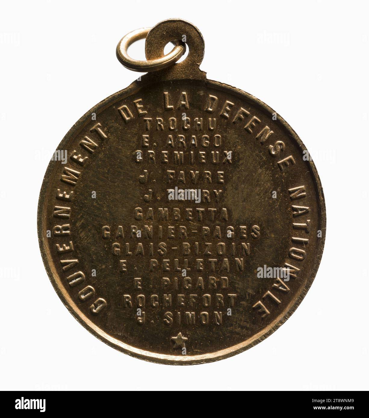 Government of the National Defense, 1870, Old Primary, Medal Engraver ...