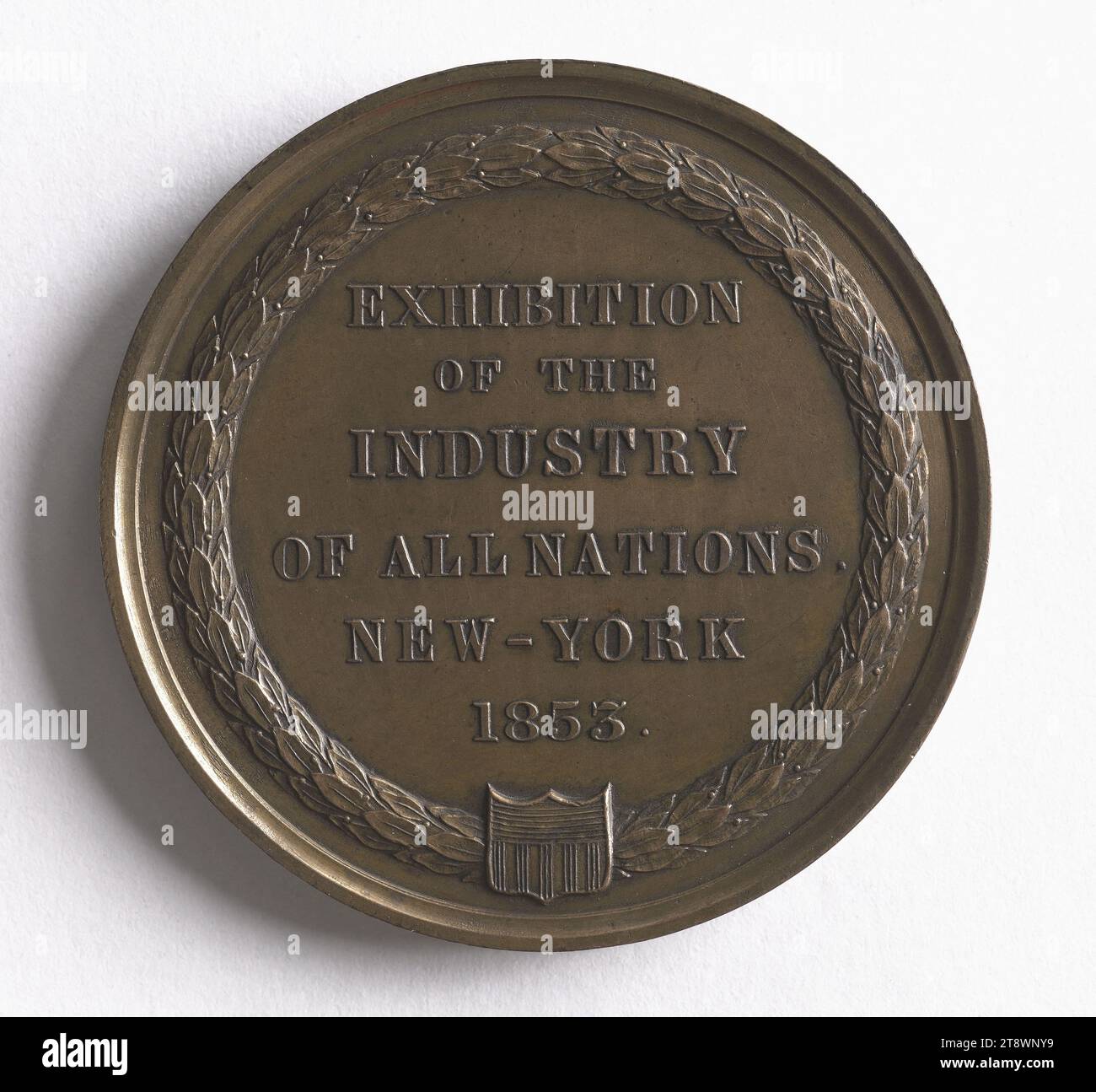 Medal of the World's Fair of 1853 in New York, Wright, Charles Cushing ...