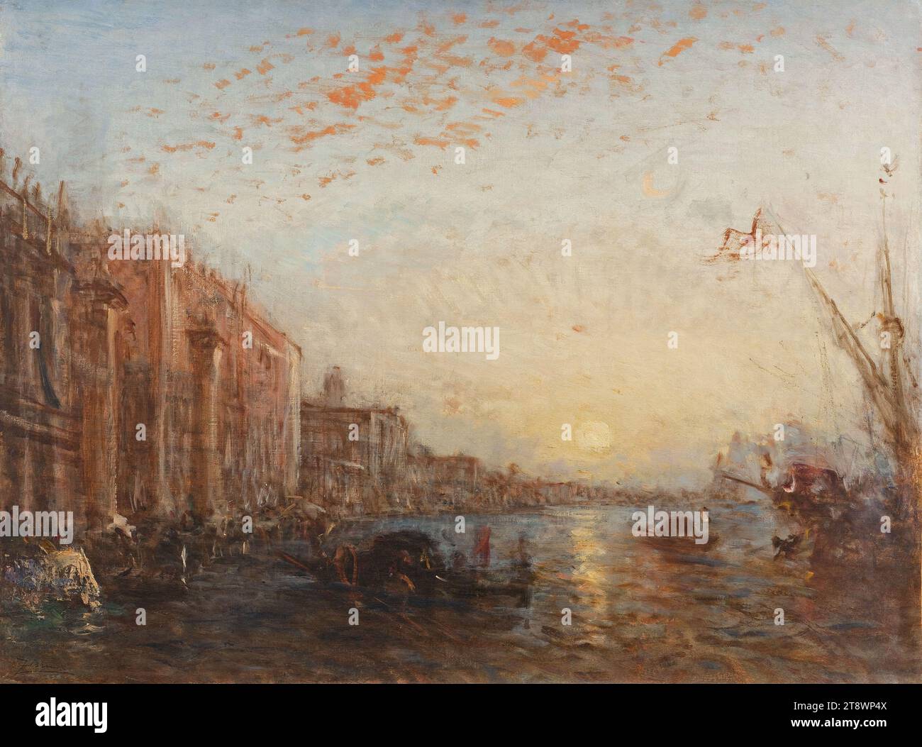 Flood in Venice Italy, Ziem, Félix, Painter, Between 1880 and 1900, 4th ...