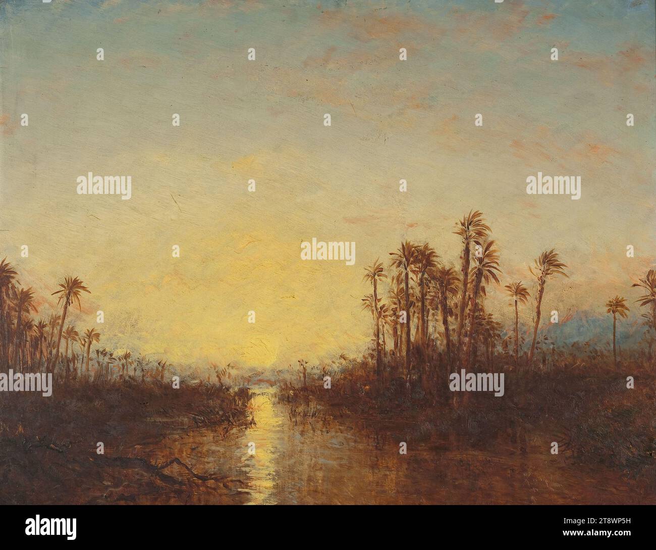 Khartoum, sunset, Ziem, Félix, Painter, Between 1885 and 1890, 4th ...