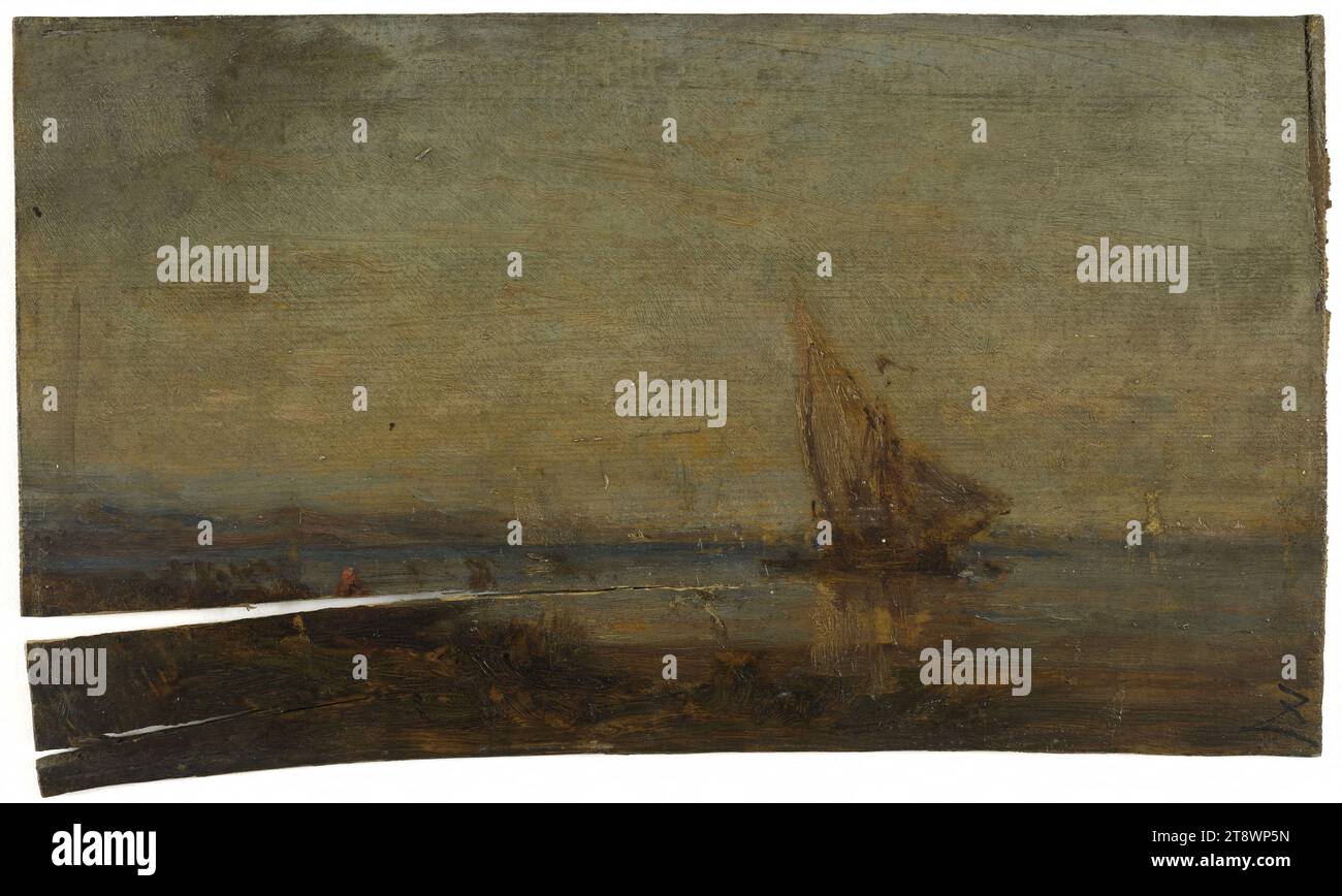 In front of Martigues, the yellow sail, Ziem, Felix, Painter, About ...