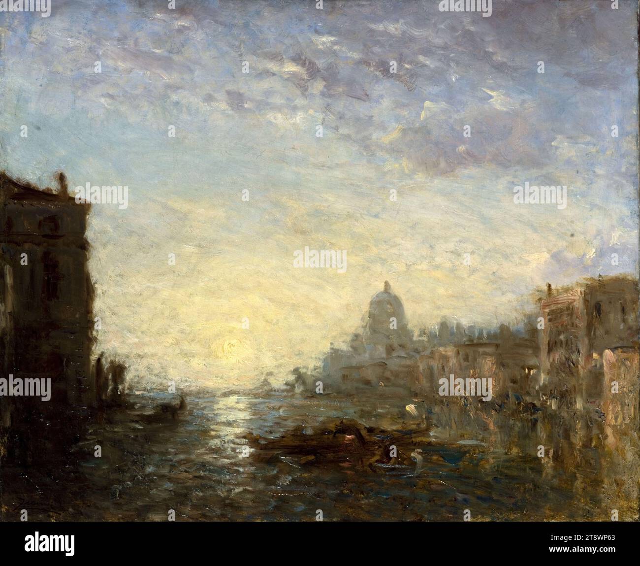 La Salute, morning effect, Ziem, Félix, Painter, Between 1880 and 1890 ...