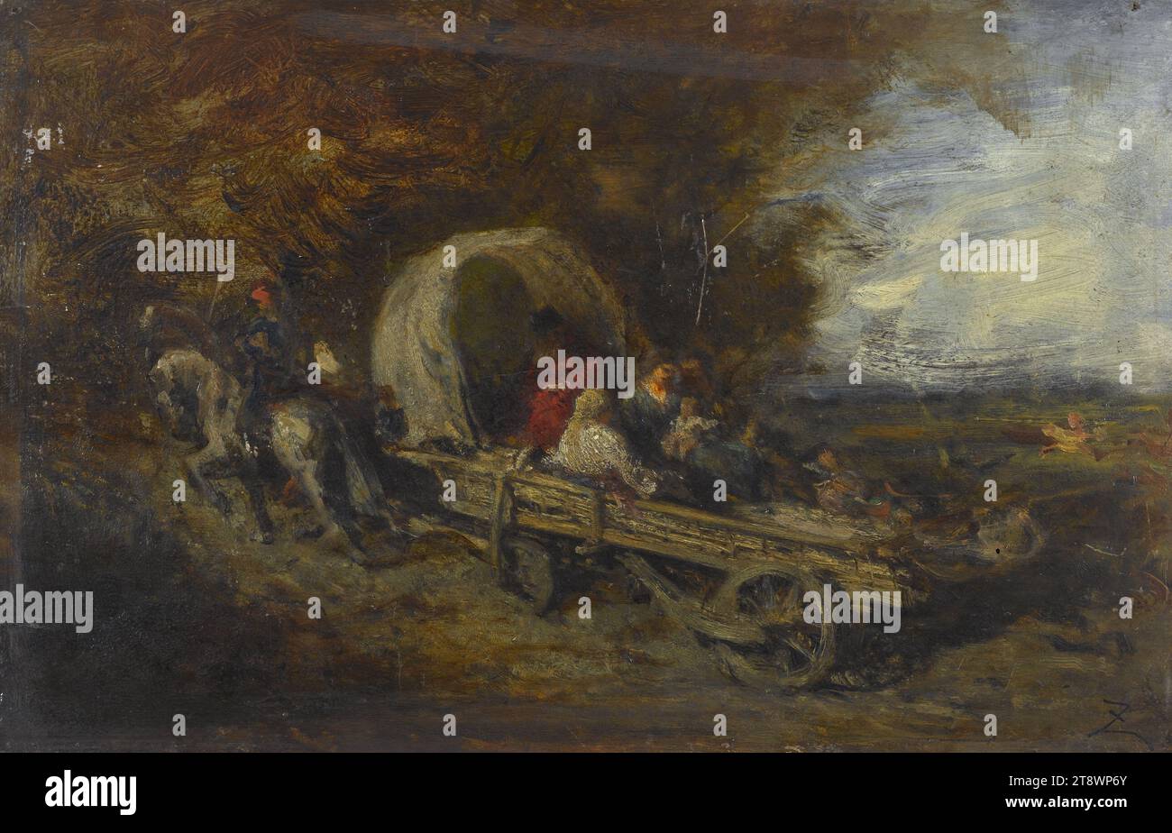 The cart, Ziem, Félix, Painter, Between 1843 and 1844, 2nd quarter of ...