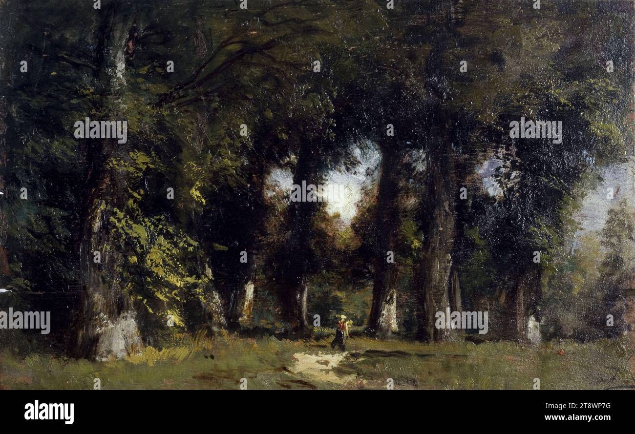 Forest edge (on the front), Animated landscape (on the back), Ziem ...