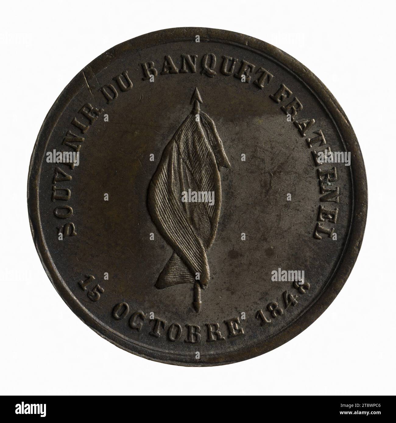 Presentation of flags to the city of Caen, October 15, 1848, Anonymous ...