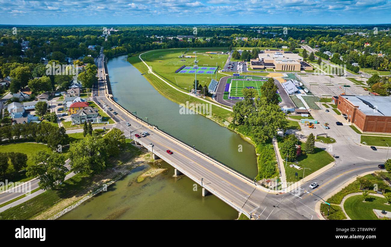 White River splitting neighborhood and Muncie Central and Indiana Early ...