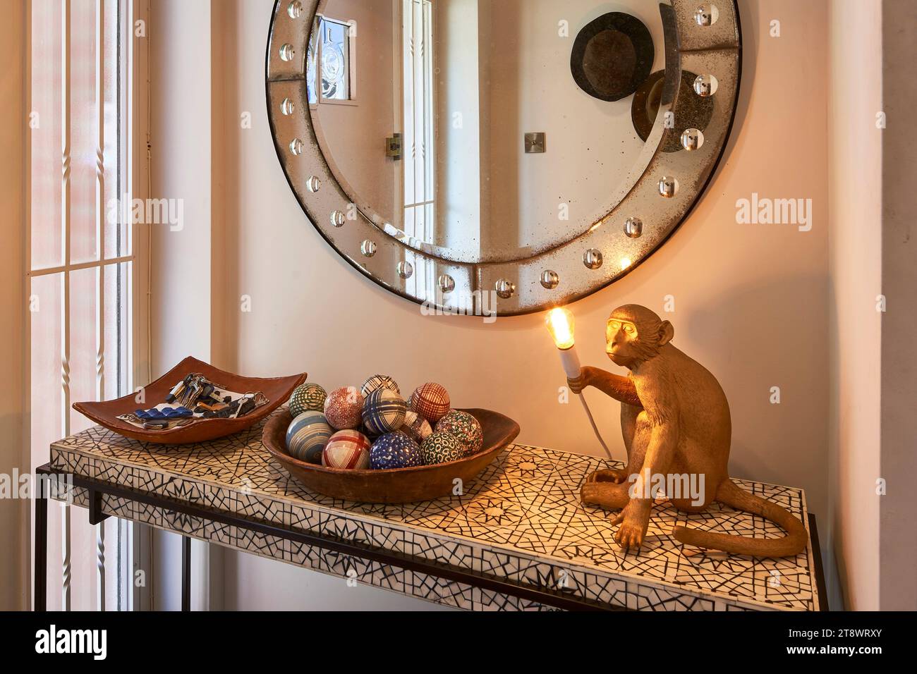 Hallway table and mirror. Burnham, Burnham on Crouch, United Kingdom ...