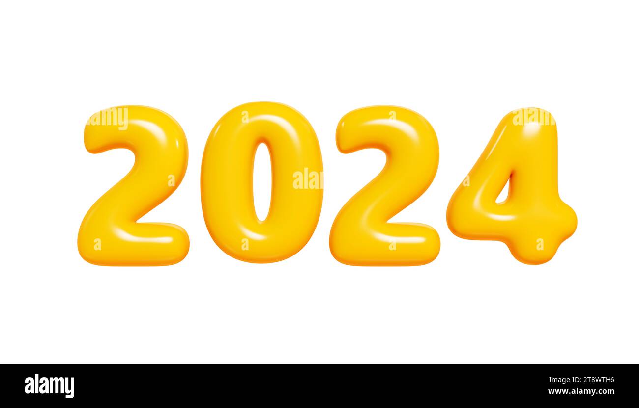 2024 inflatable balloon text hi-res stock photography and images - Alamy