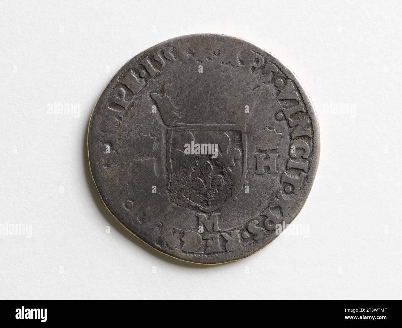 Silver teston of Henry II, 1555, Anonymous, Engraver in medals, Array ...
