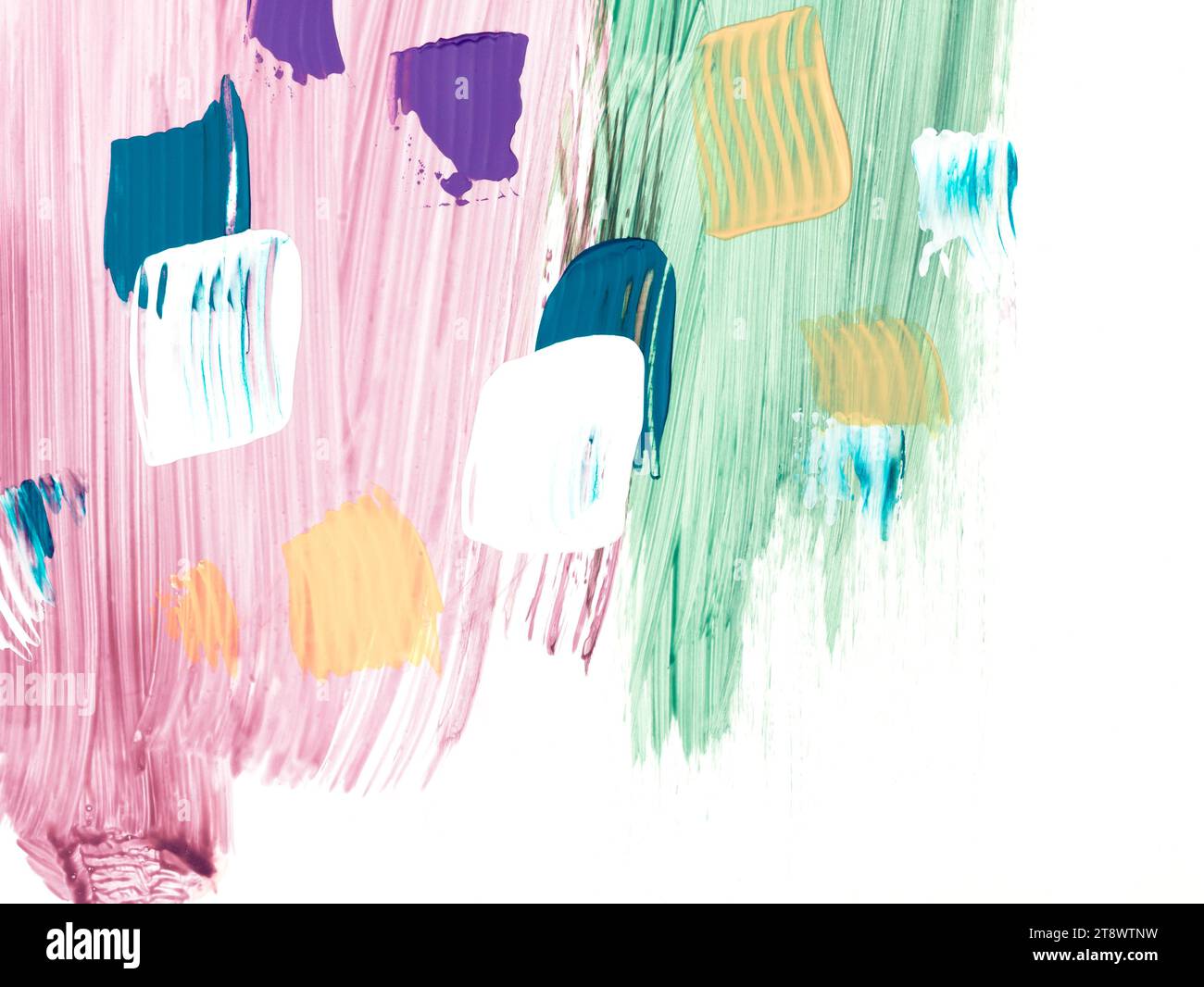 Creative abstract hand painted background, multicolor artwork, brush ...