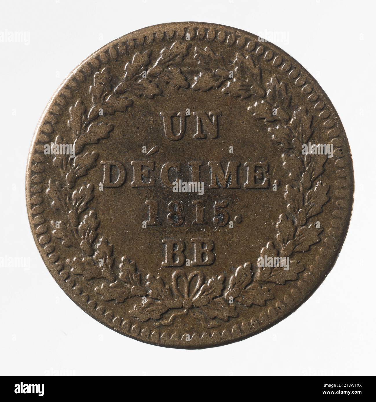 A Decime of the Empire, 1814, Anonymous, Engraver in medals, Array ...