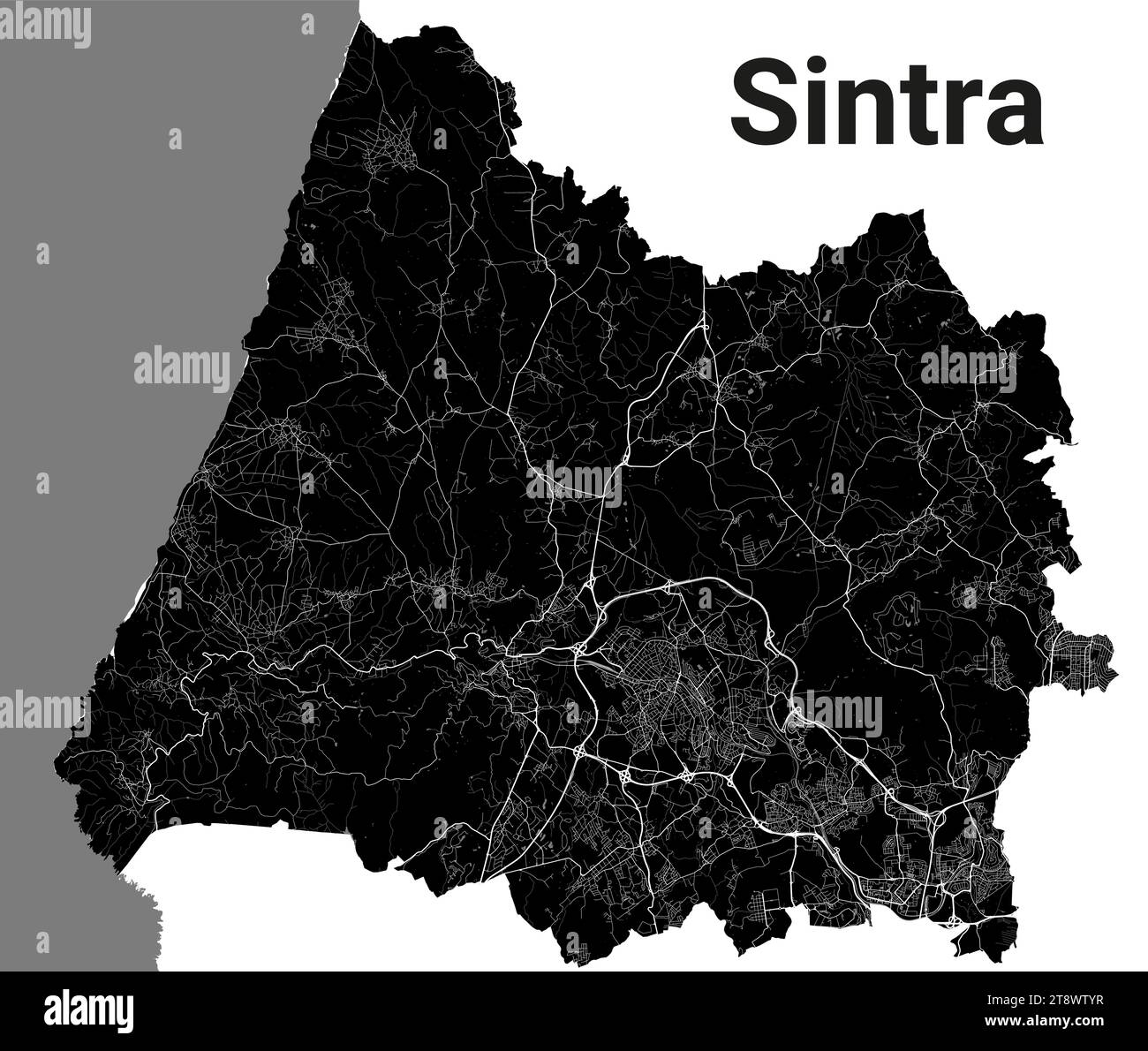 Sintra map Stock Vector Images - Alamy