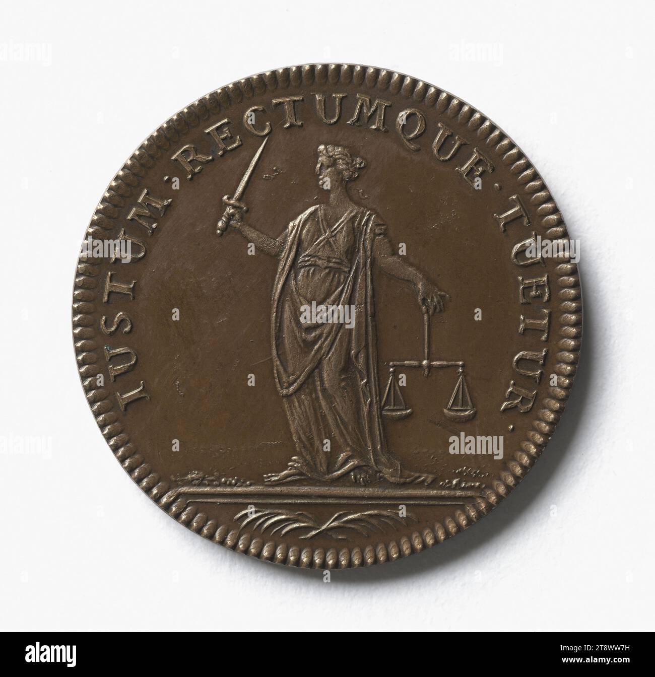 Allegory of Justice, 1797, Bernier, Engraver in medals, Array ...