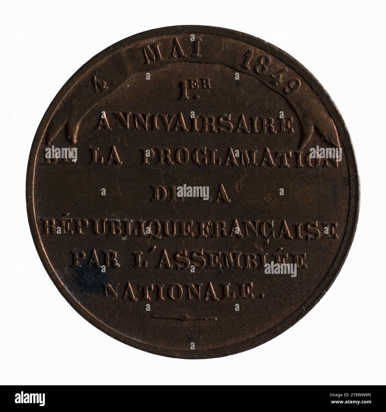 Anniversary of the Republic, May 4, 1849, Blachère, Engraver in medals ...