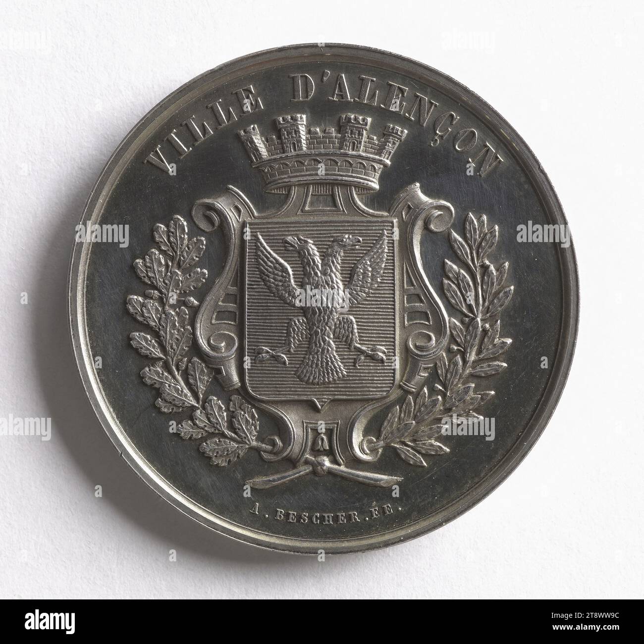 Medal awarded to Raymond de Liesville, member of the jury at the Fine ...