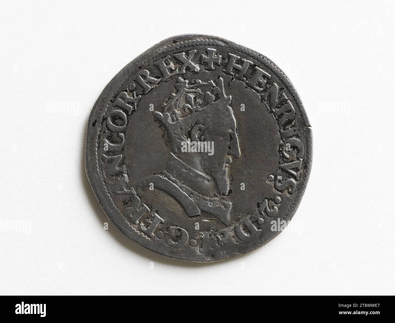 Half teston of Henry II, 1550, Bonnet, Guyon, Engraver in medals, Array ...