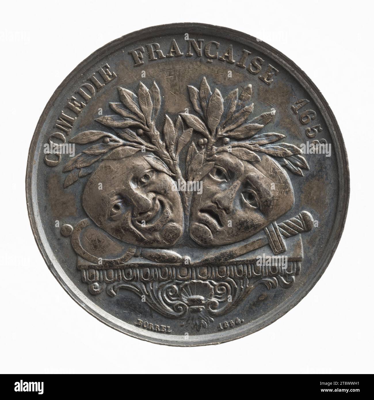 French comedy, 1854, Borrel, Valentin Maurice, Engraver in medals, In ...