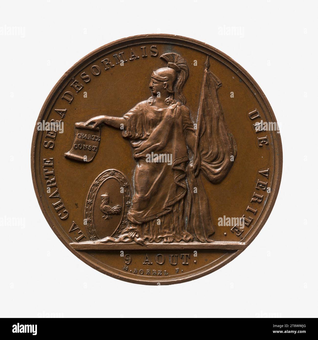 Honor to the brave defenders of our rights', August 9, 1830, Borrel ...