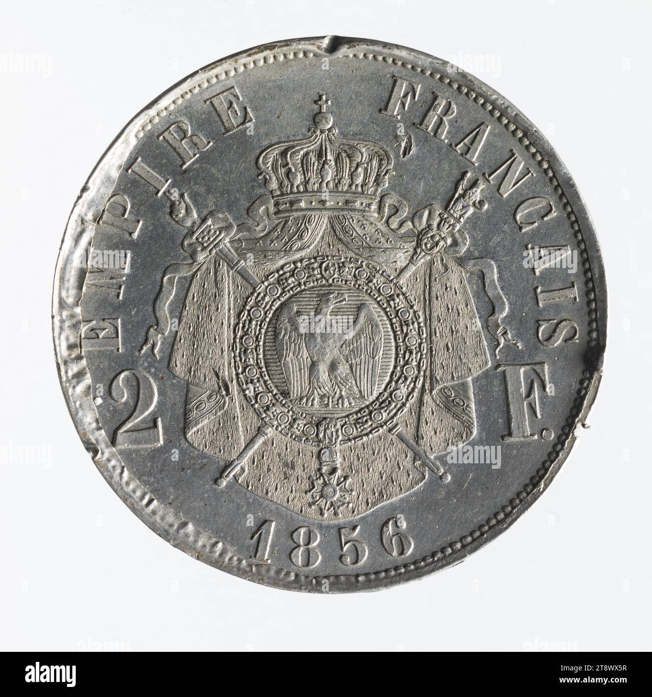 Napoleon iiis 2 franc silver coin hi-res stock photography and images ...