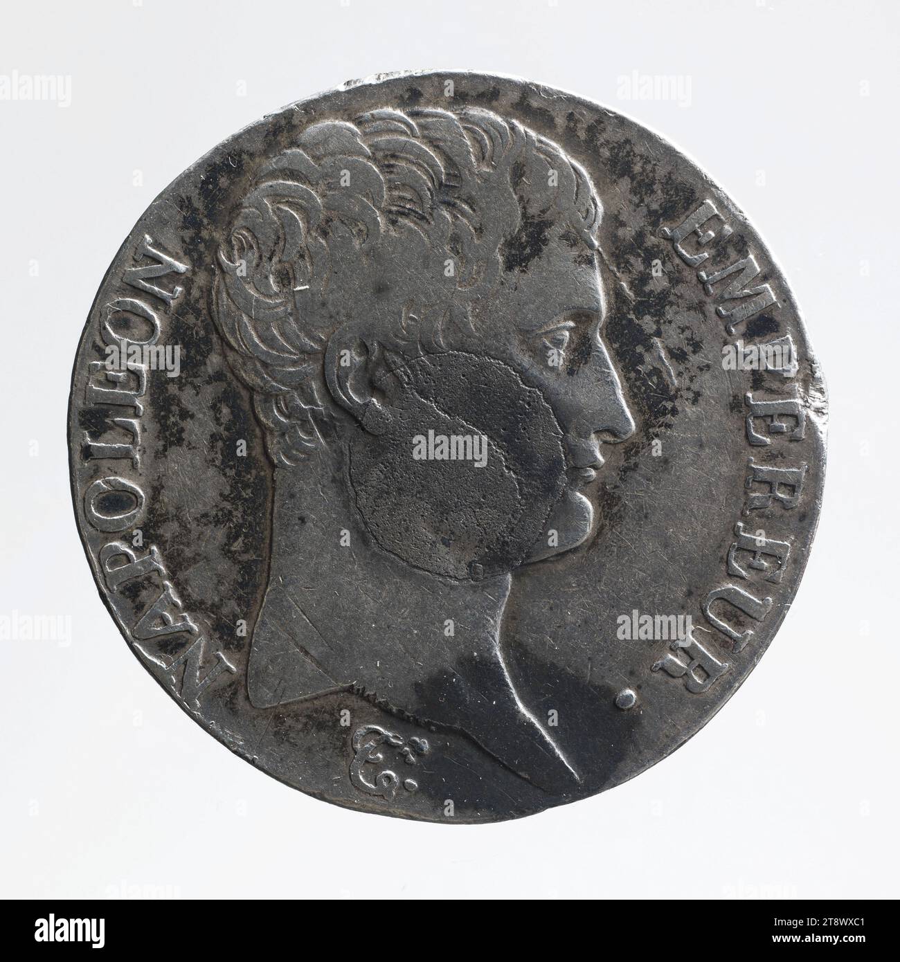 Five Napoleon francs, year XIII (1805), Brenet, Nicolas-Guy, Engraver ...