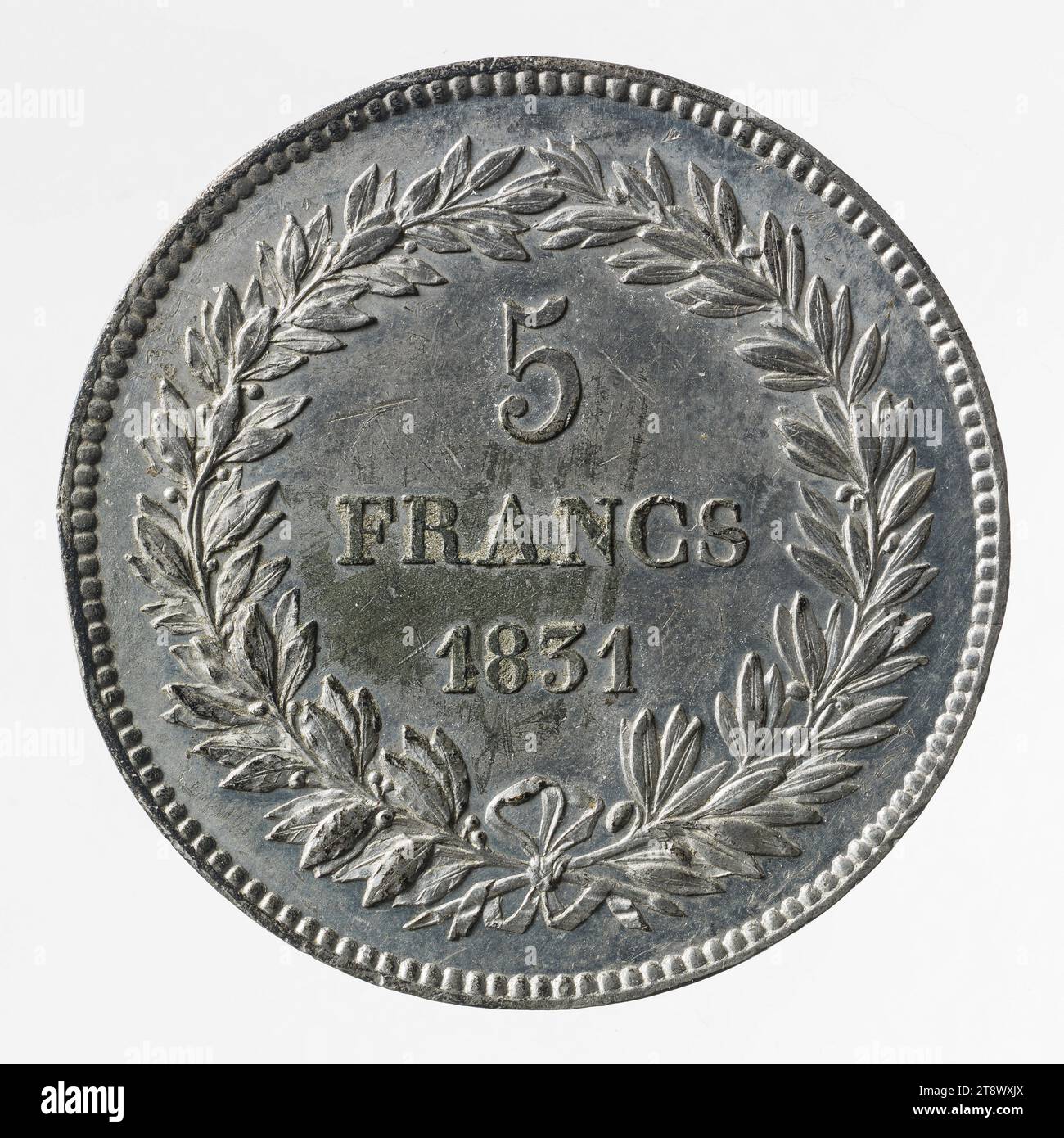 Essay for Louis-Philippe's 5-franc coin, 1831, Brenet, Nicolas ...