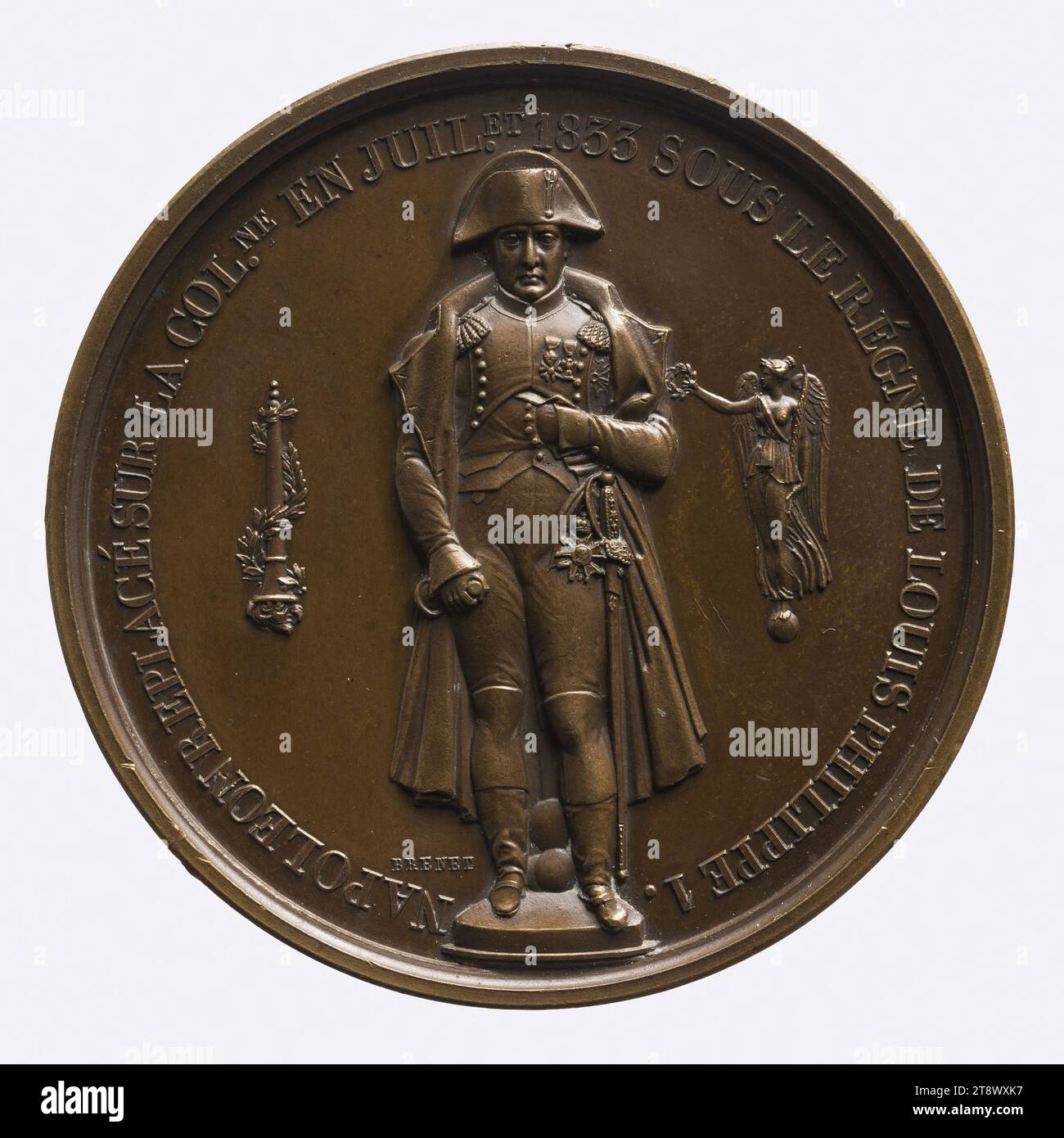 Restoration of the statue of Napoleon I on the column of Austerlitz ...