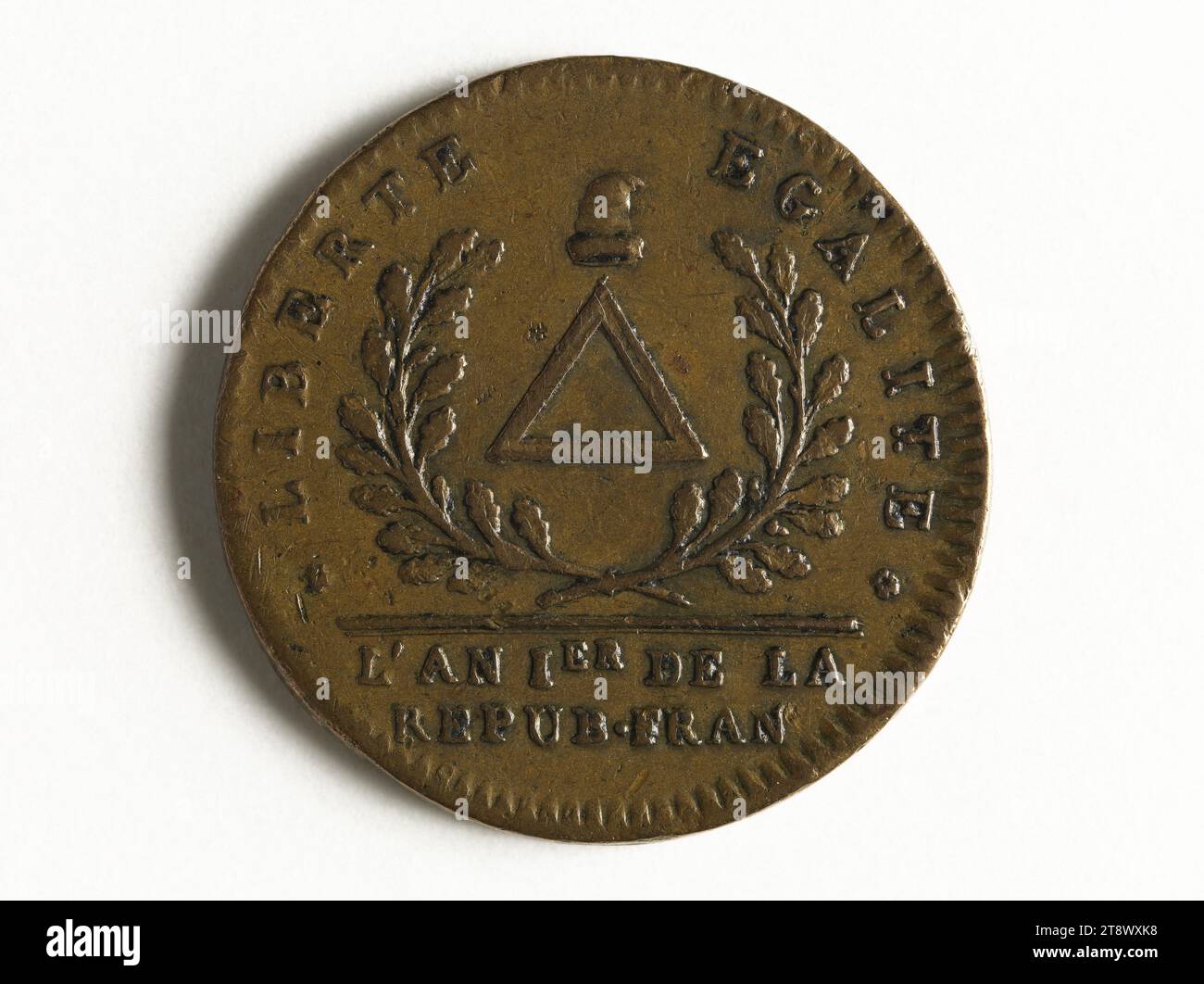 Trial of private currency of Brezin, 1792, Brézin, Michel, Engraver in ...