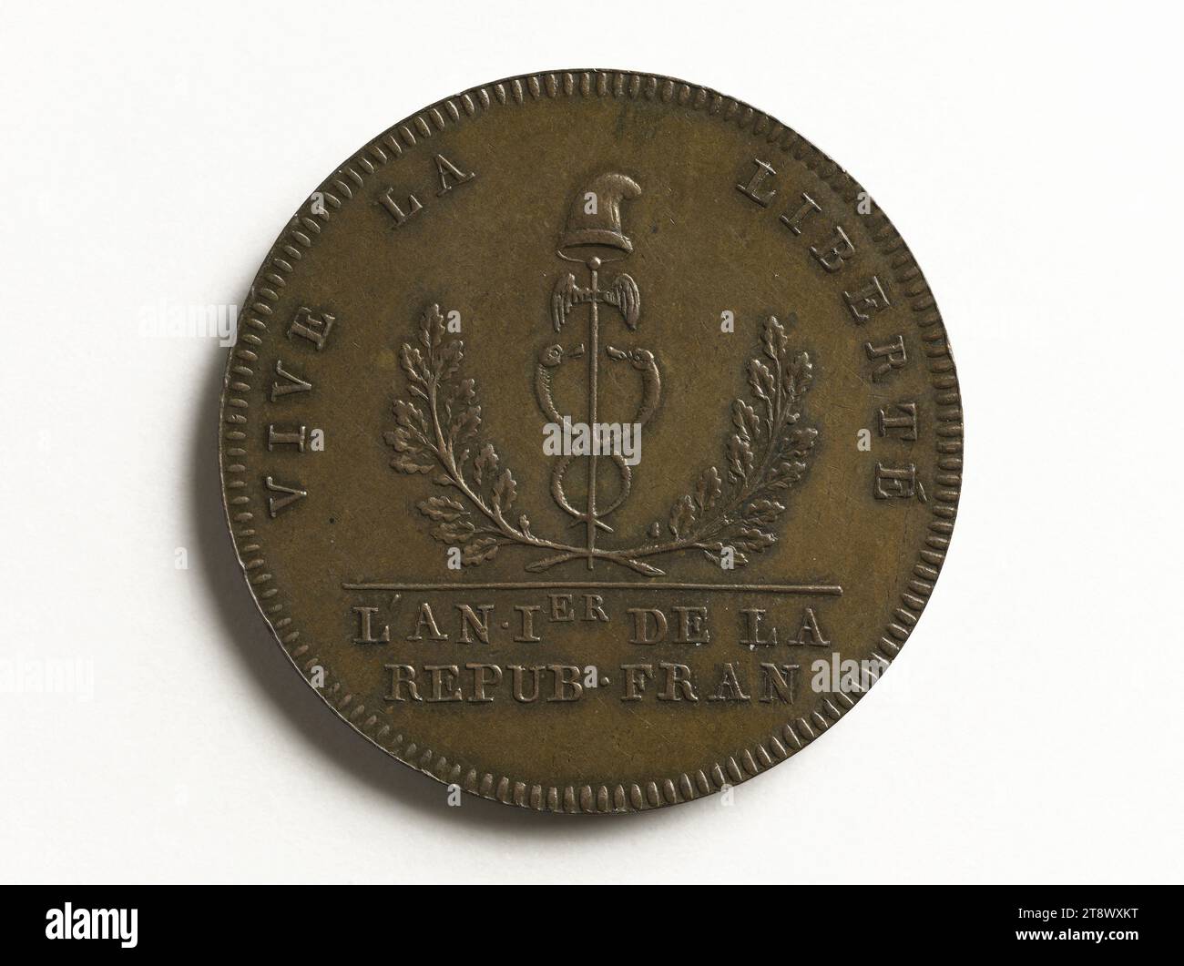 Brezin private coin test, 1792, Brézin, Michel, Engraver in medals ...