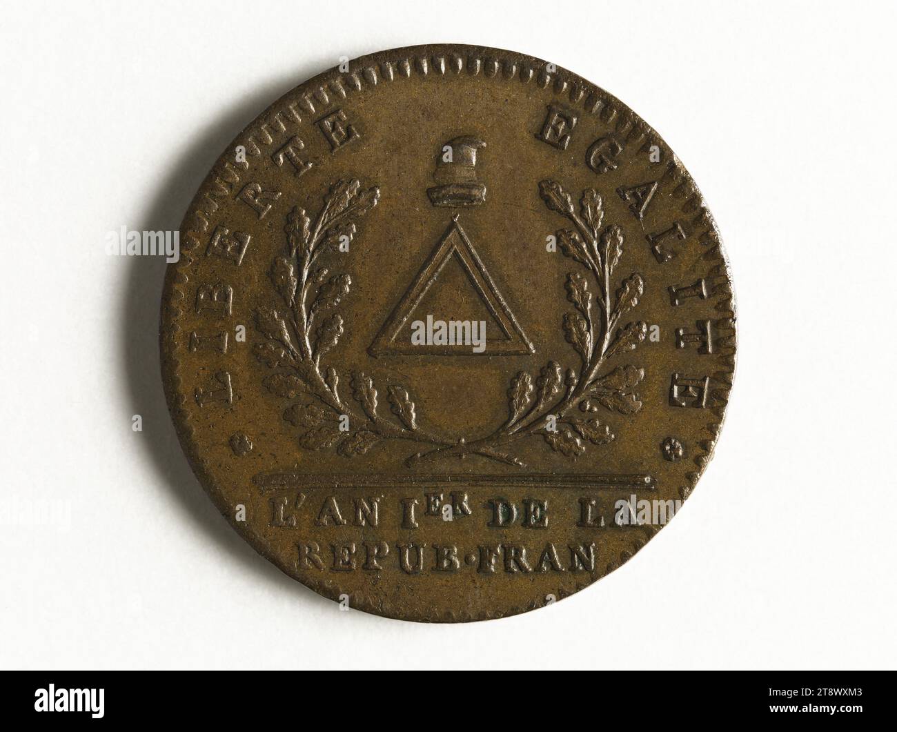 Brezin private coin test, 1792, Brézin, Michel, Engraver in medals ...