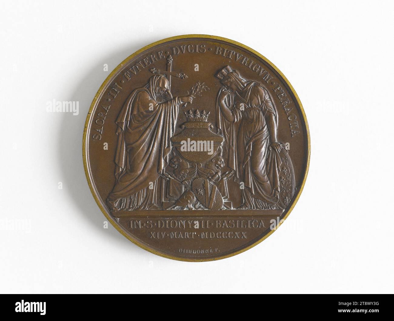 Funeral of the Duke of Berry at Saint-Denis, March 14, 1820, Caqué ...