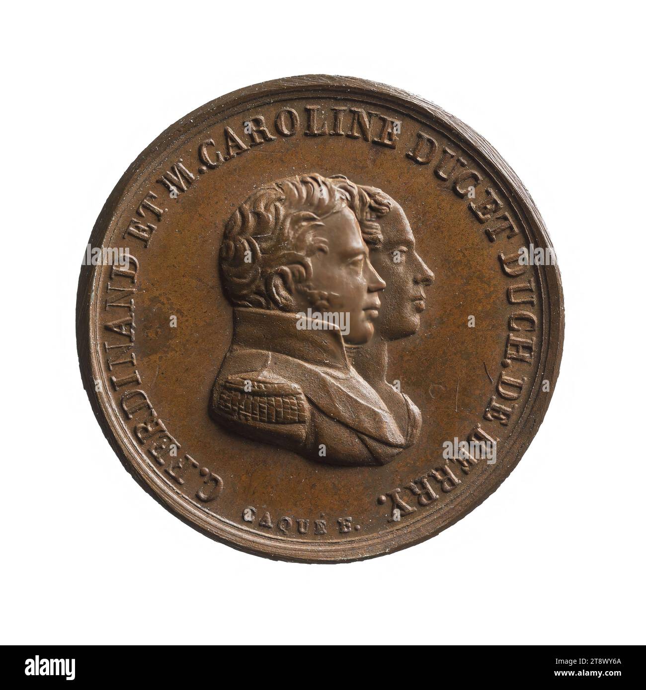 Birth of the Duke of Bordeaux, 1820, Caqué, Armand-Auguste, Engraver in ...