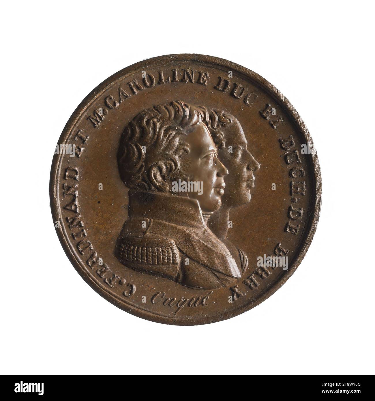 Birth of the Duke of Bordeaux, 1820, Caqué, Armand-Auguste, Engraver in ...