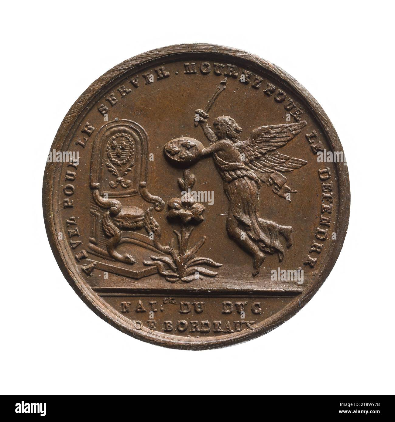 Birth of the Duke of Bordeaux, 1820, Caqué, Armand-Auguste, Engraver in ...