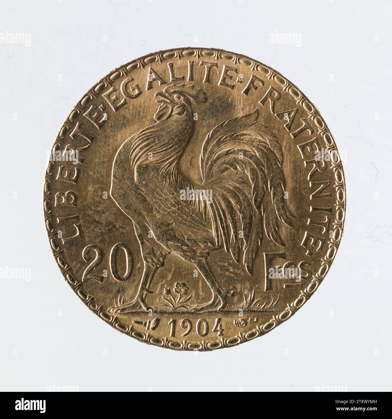 20-franc gold coin of the Third Republic, 1904, Chaplain, Jules-Clément ...