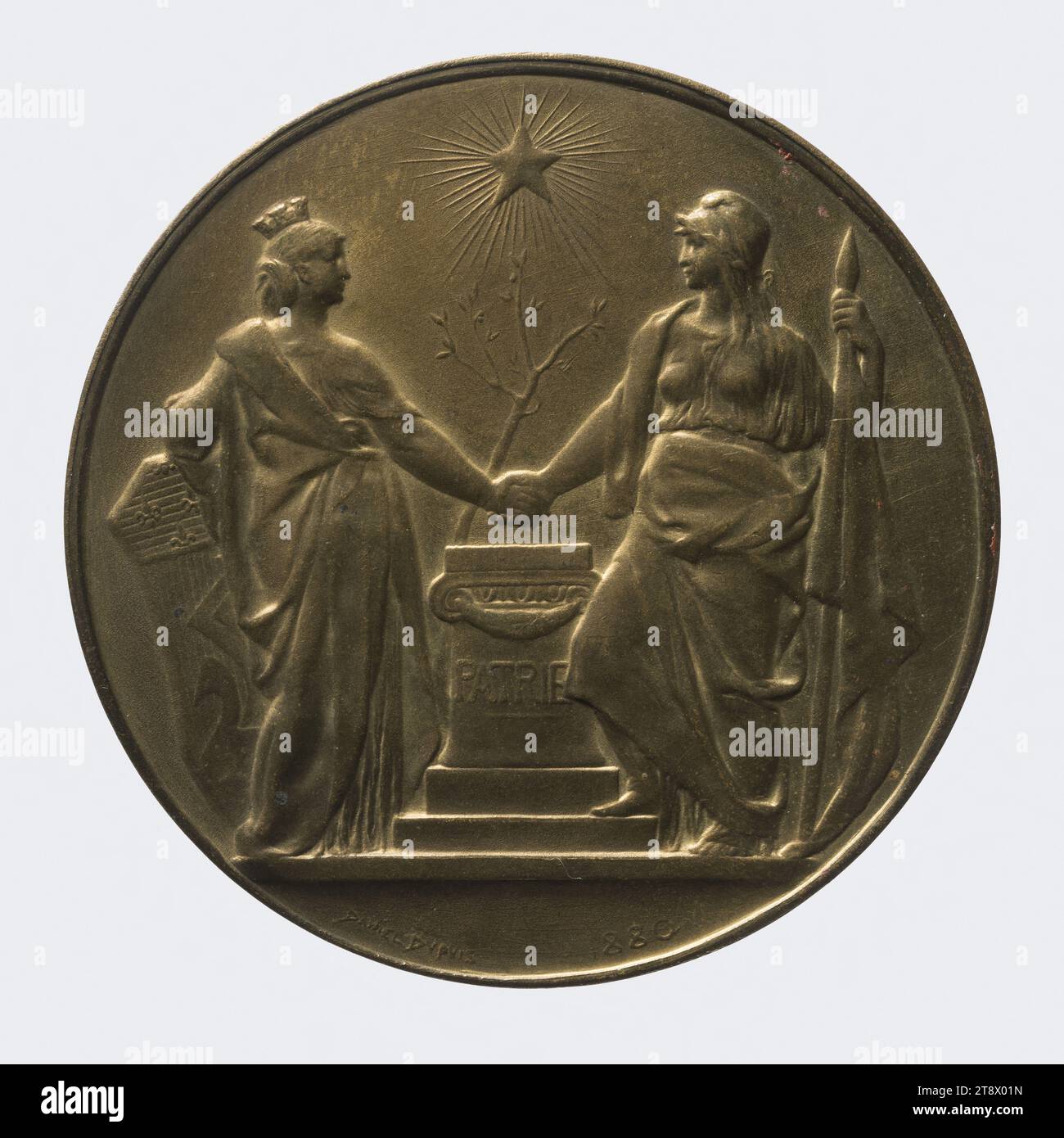 Medal offered to Paul Le Vayer (1845-?), curator of the historic ...