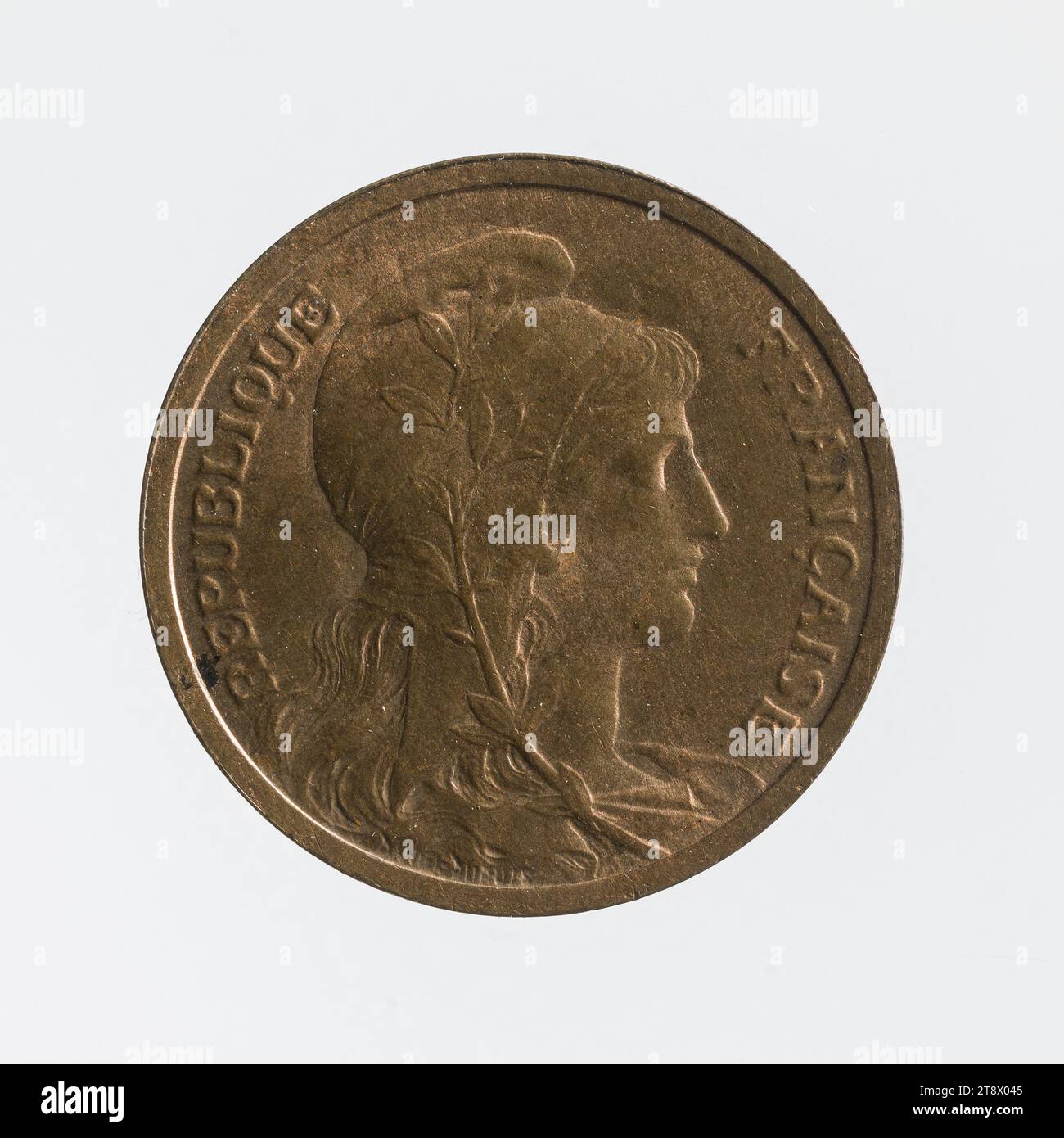 1 centime bronze coin of the Third Republic, 1902, Daniel-Dupuis, Jean ...