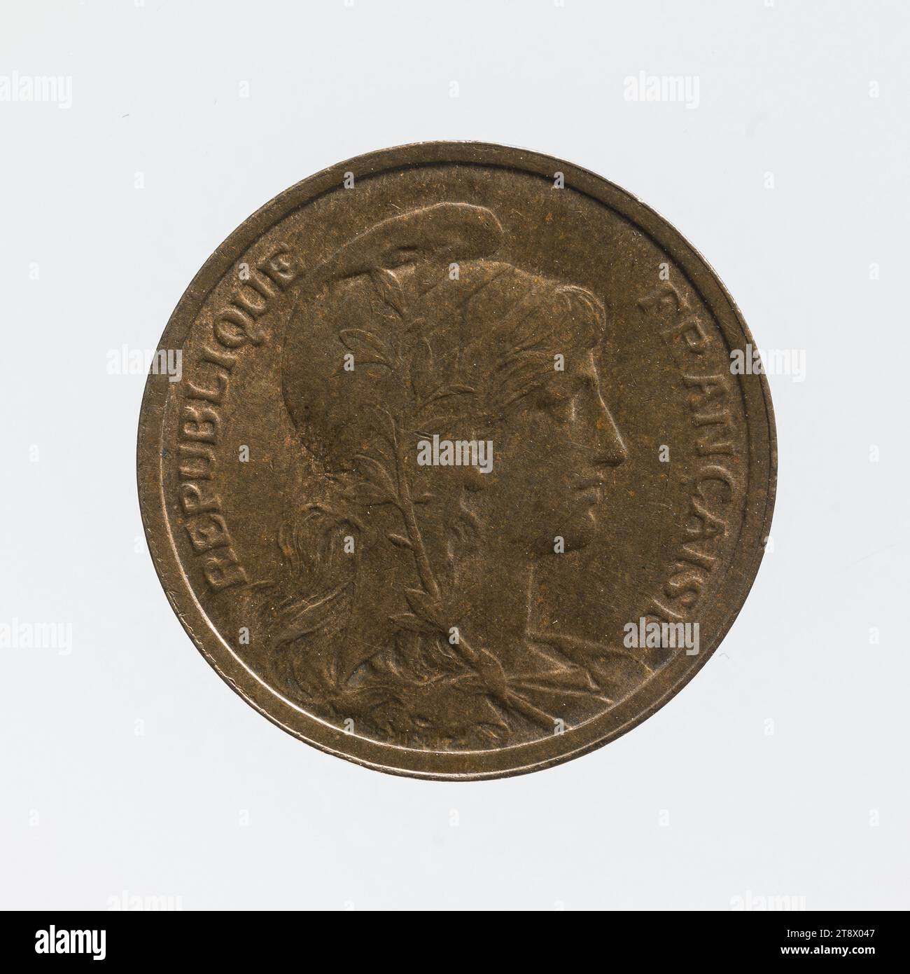 1 centime bronze coin of the Third Republic, 1902, Daniel-Dupuis, Jean ...