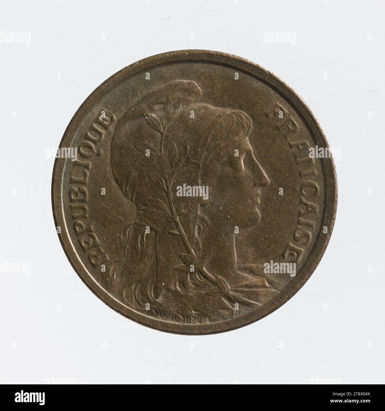 1 centime bronze coin of the Third Republic, 1902, Daniel-Dupuis, Jean ...