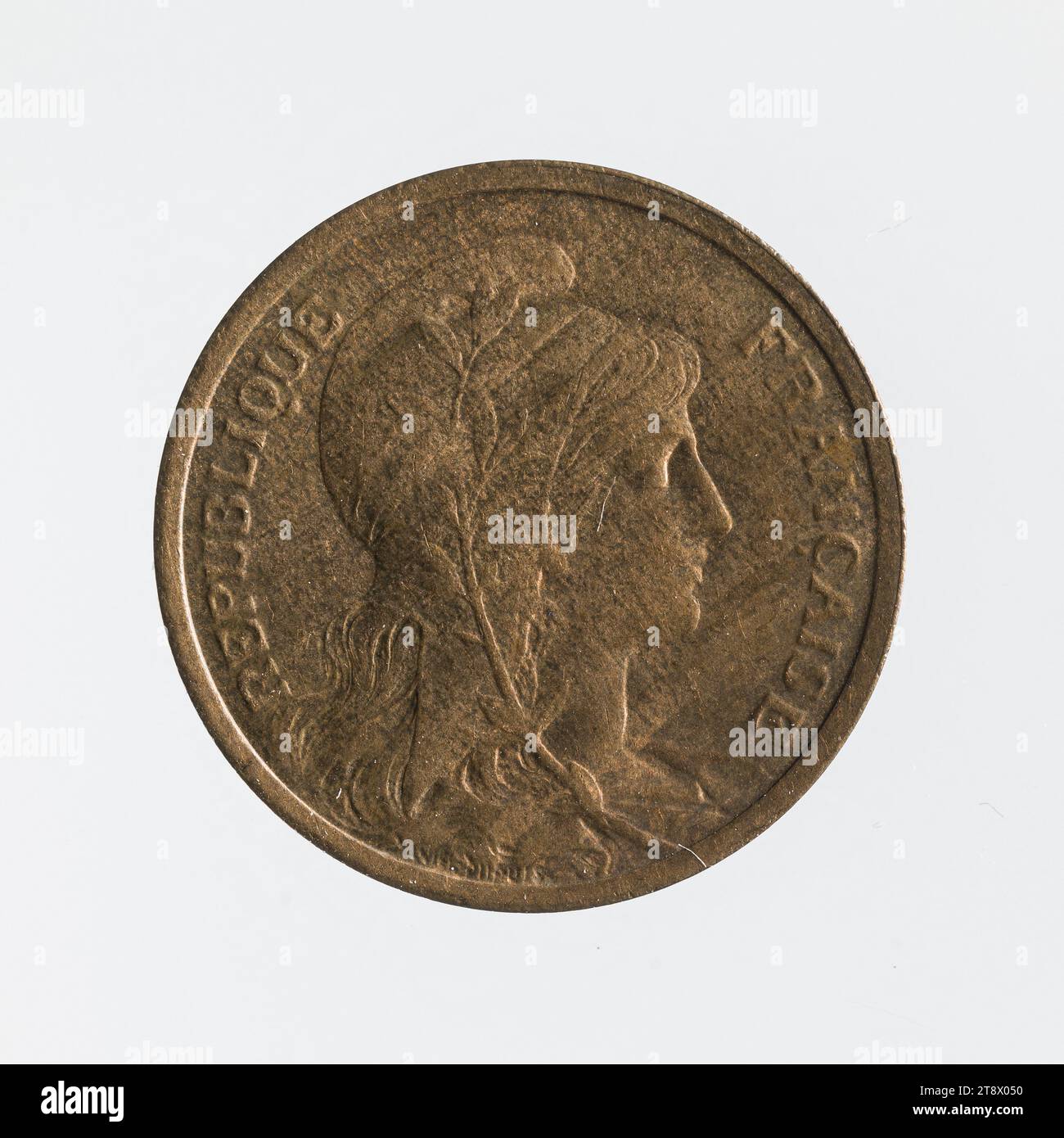 1 centime bronze coin of the Third Republic, 1902, Daniel-Dupuis, Jean ...