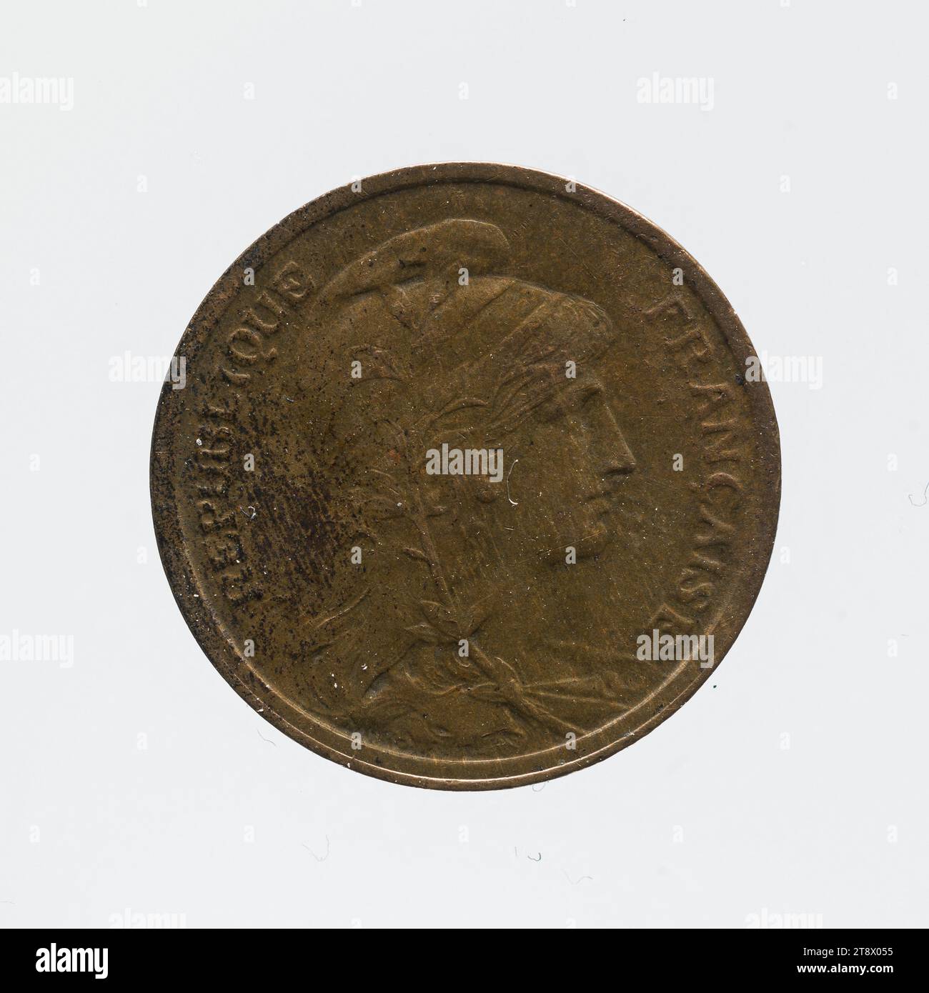 1 centime bronze coin of the Third Republic, 1916, Daniel-Dupuis, Jean ...
