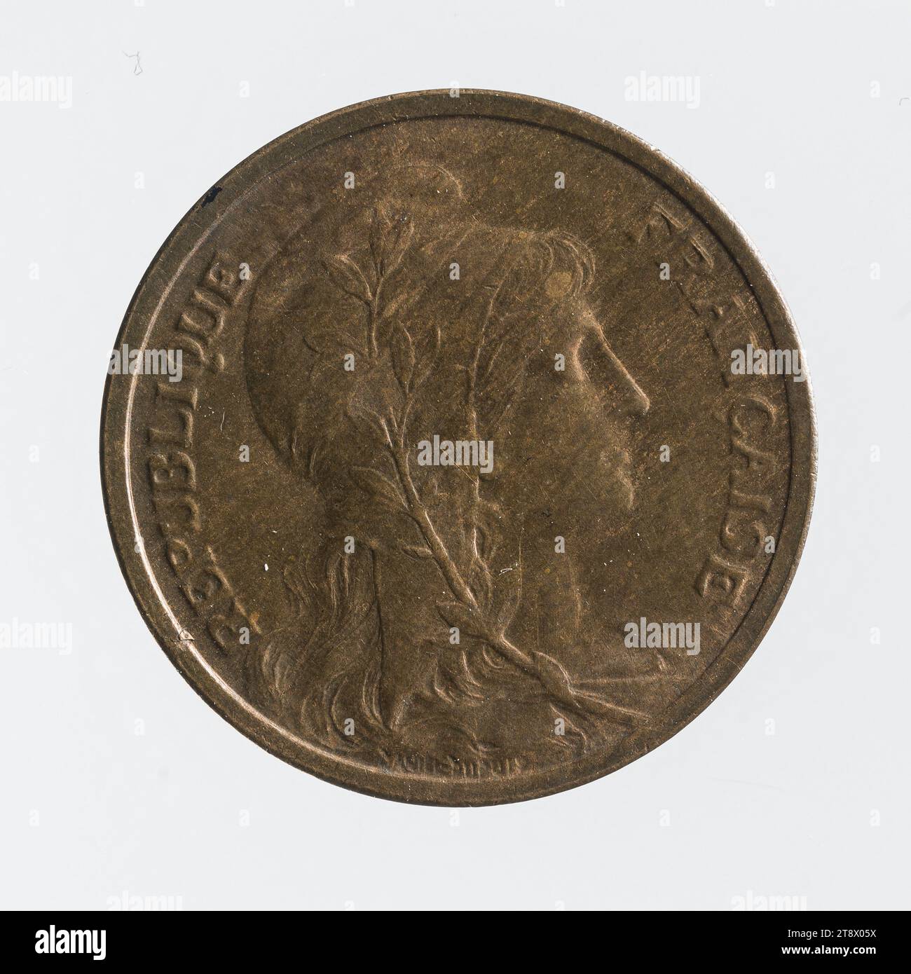 1 centime bronze coin of the Third Republic, 1903, Daniel-Dupuis, Jean ...