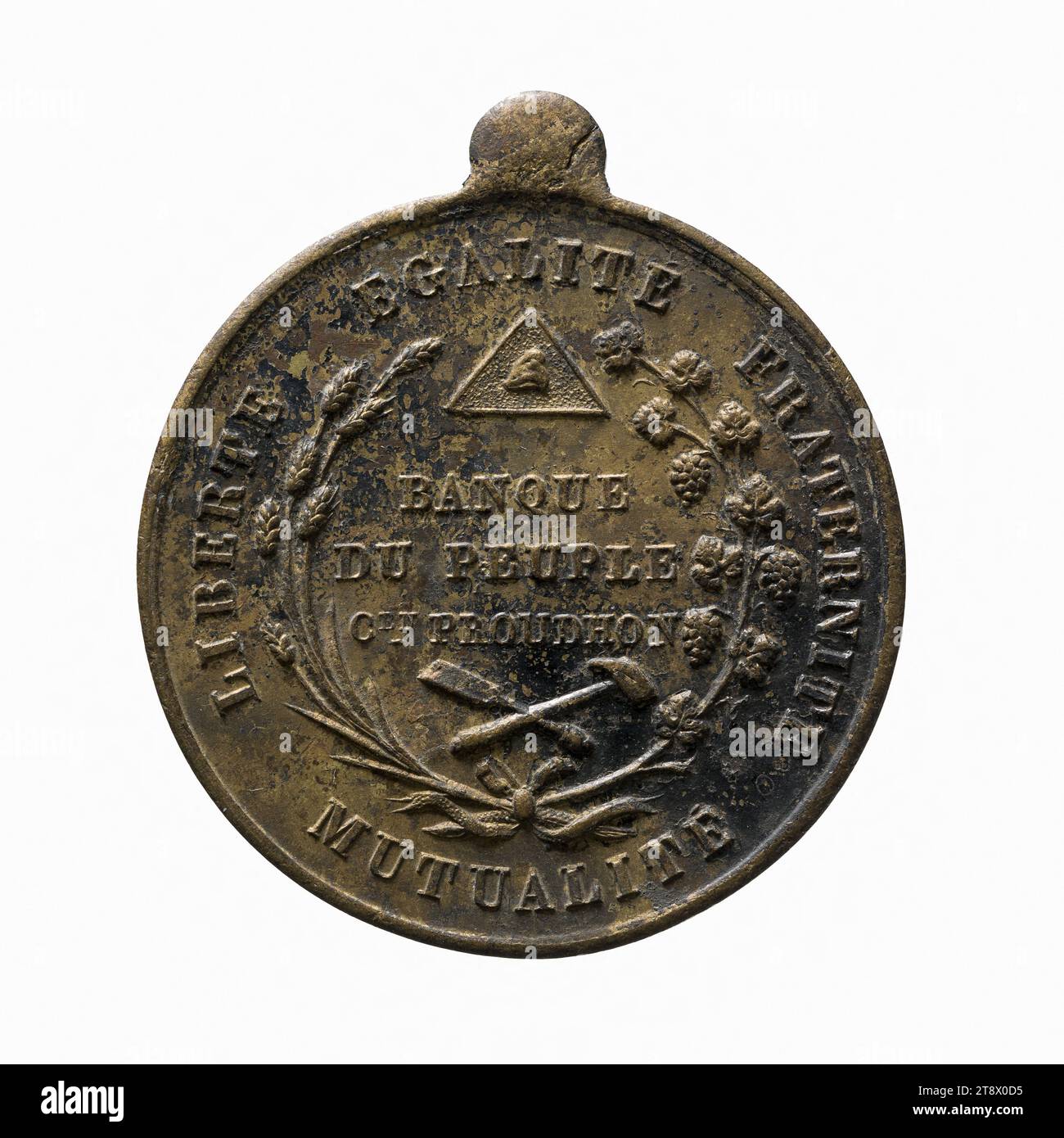 Tribute to Pierre-Joseph Proudhon (1809-1865), 1848, Daniel, Engraver ...