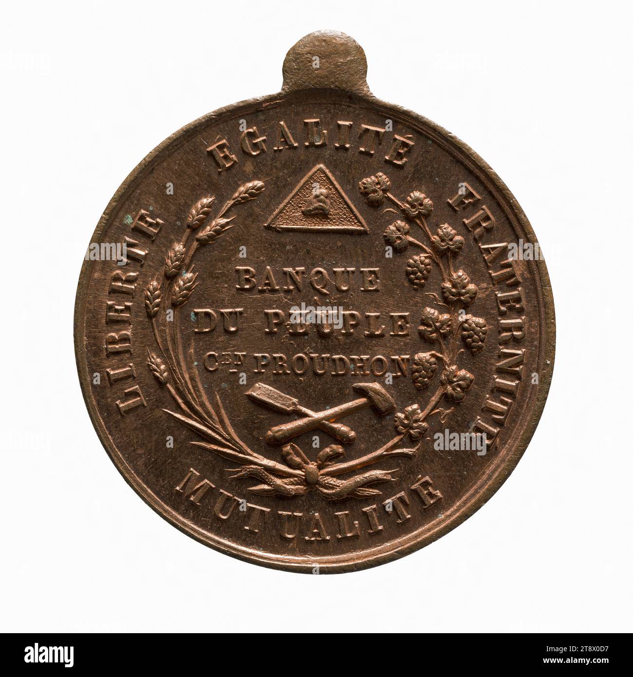 Tribute to Pierre-Joseph Proudhon (1809-1865), 1848, Daniel, Engraver ...