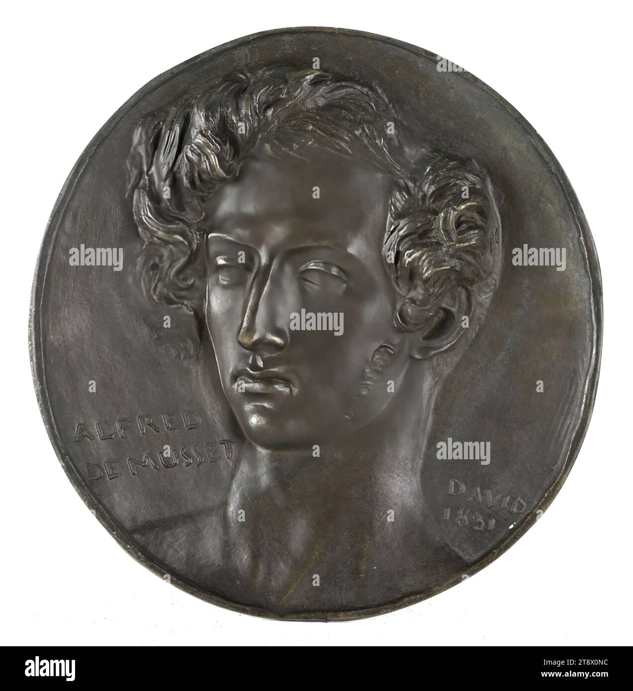 Portrait of Alfred de Musset (1810-1857), David d'Angers, Pierre-Jean ...