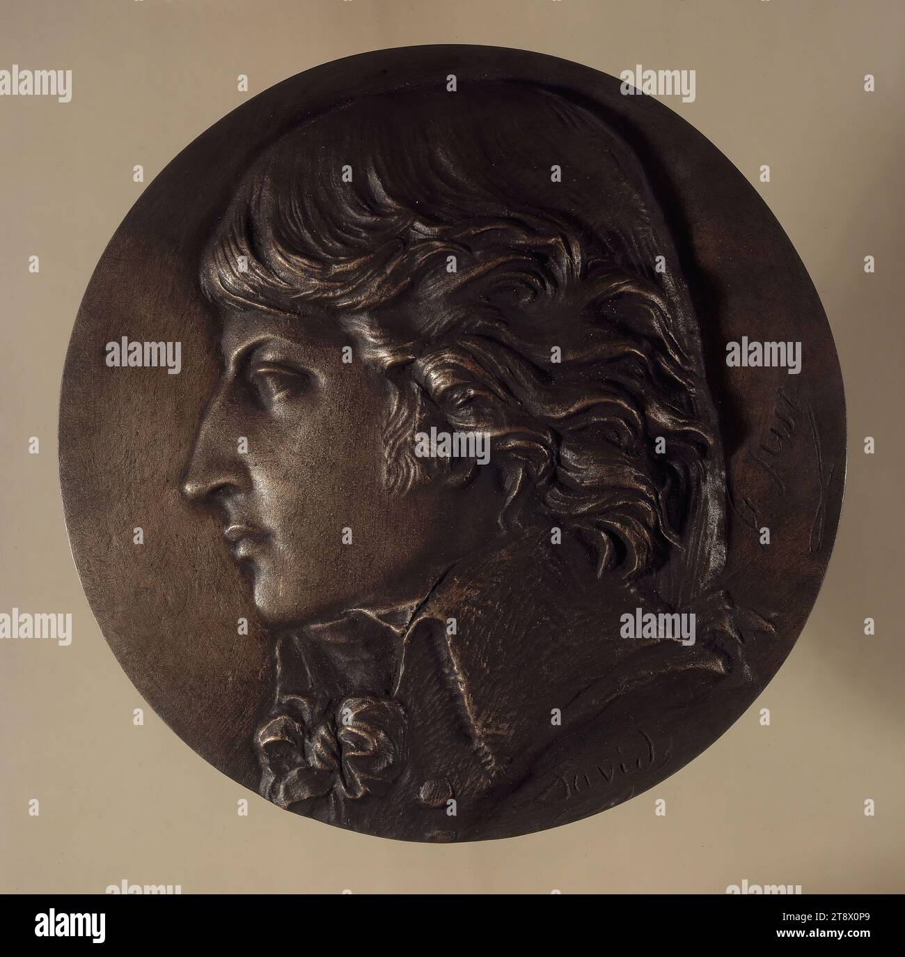 Portrait of Antoine de Saint-Just (1767-1794), Conventional, David d ...