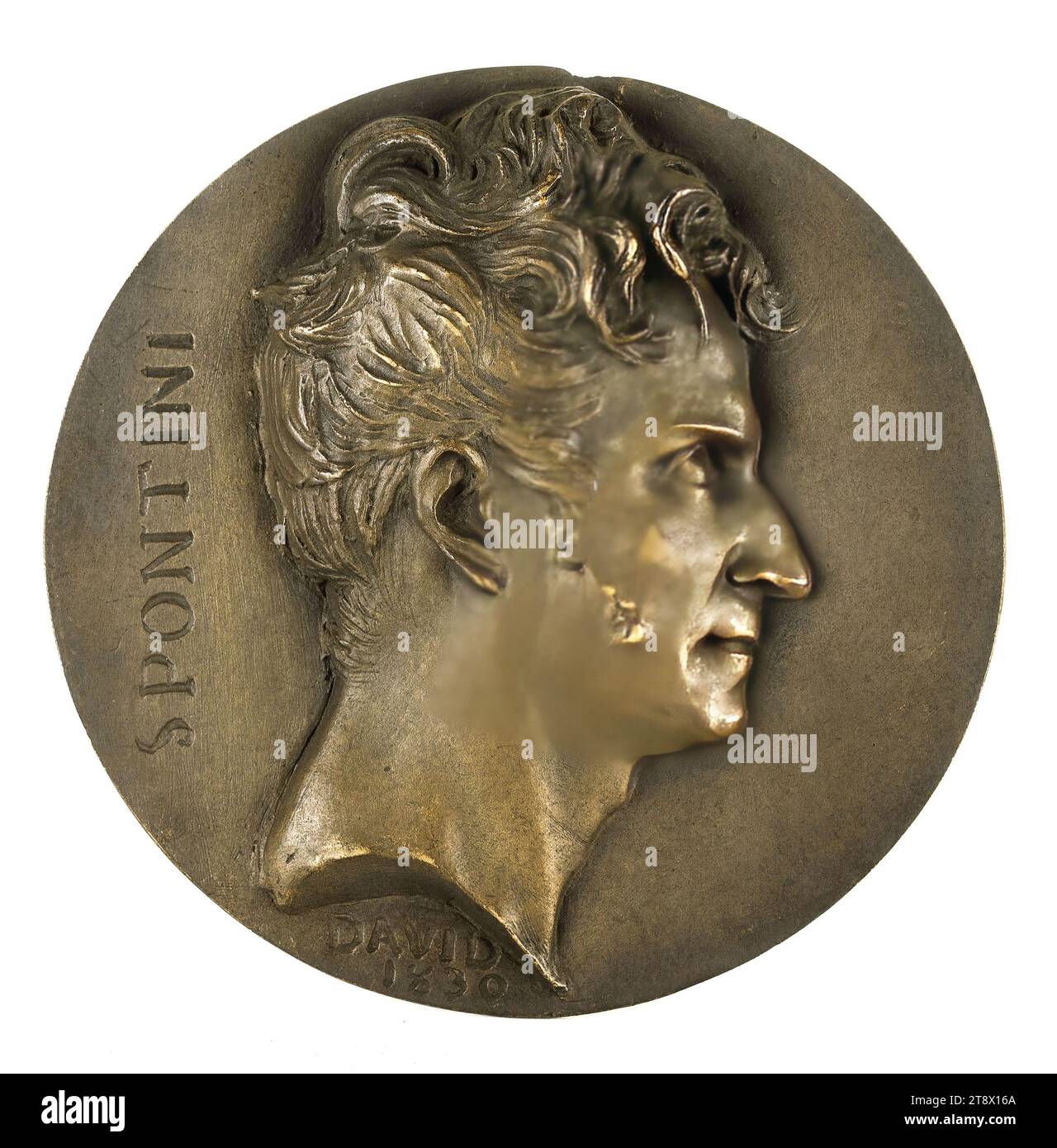 Portrait of Gaspare Spontini (1774-1851), Italian composer, David d ...