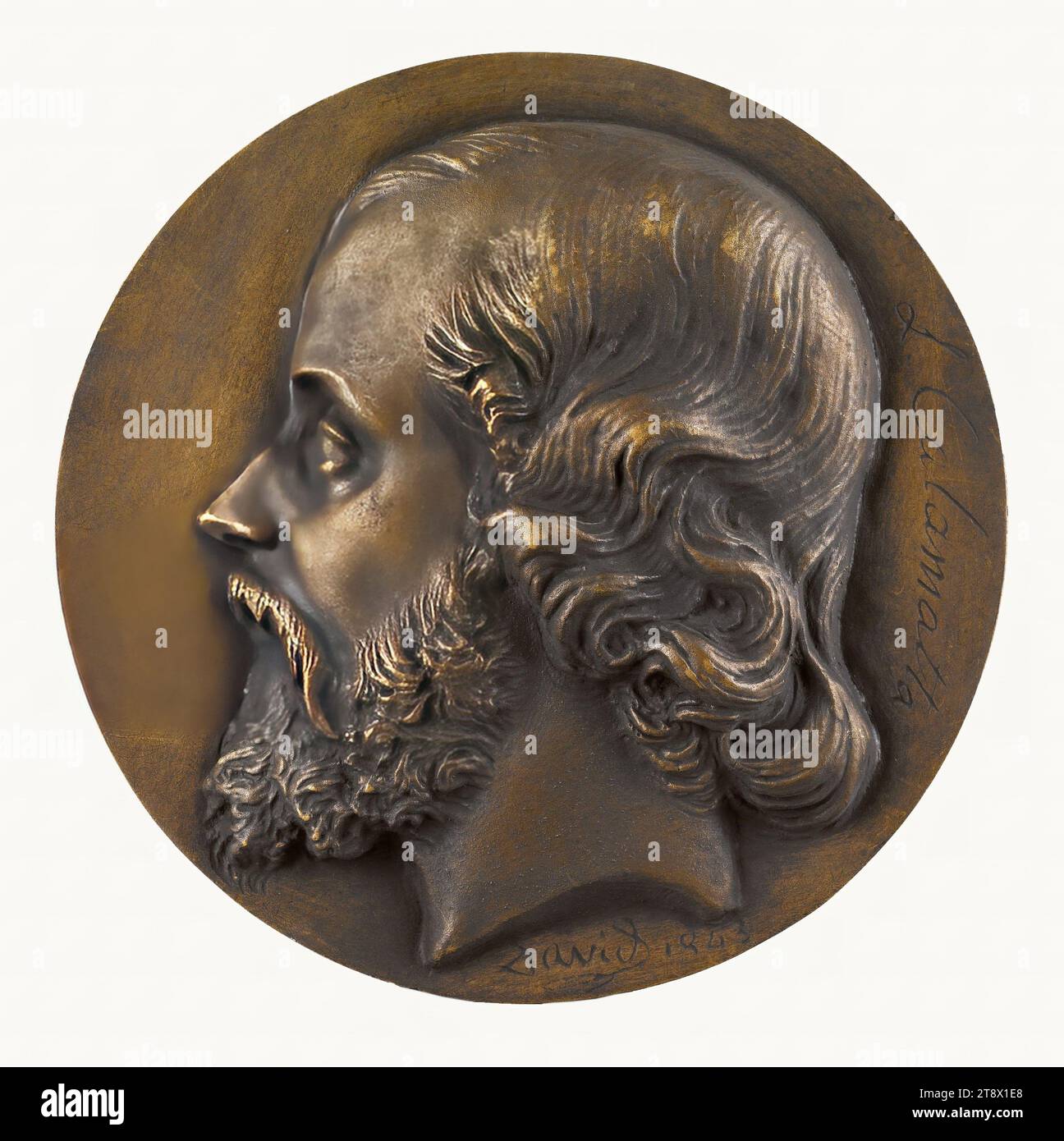 Portrait of Louis Calamatta (1801-1869), engraver, David d'Angers ...
