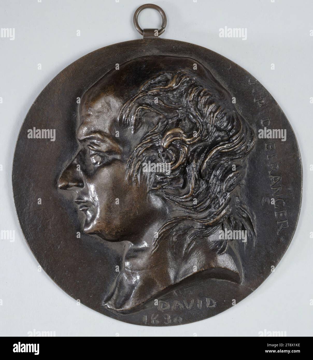 Portrait of Pierre-Jean de Béranger (1780-1857), singer, David d'Angers ...
