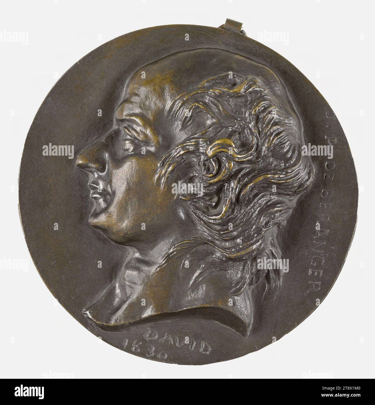 Portrait of Pierre-Jean de Béranger (1780-1857), singer, David d'Angers, Pierre-Jean, Sculptor ...