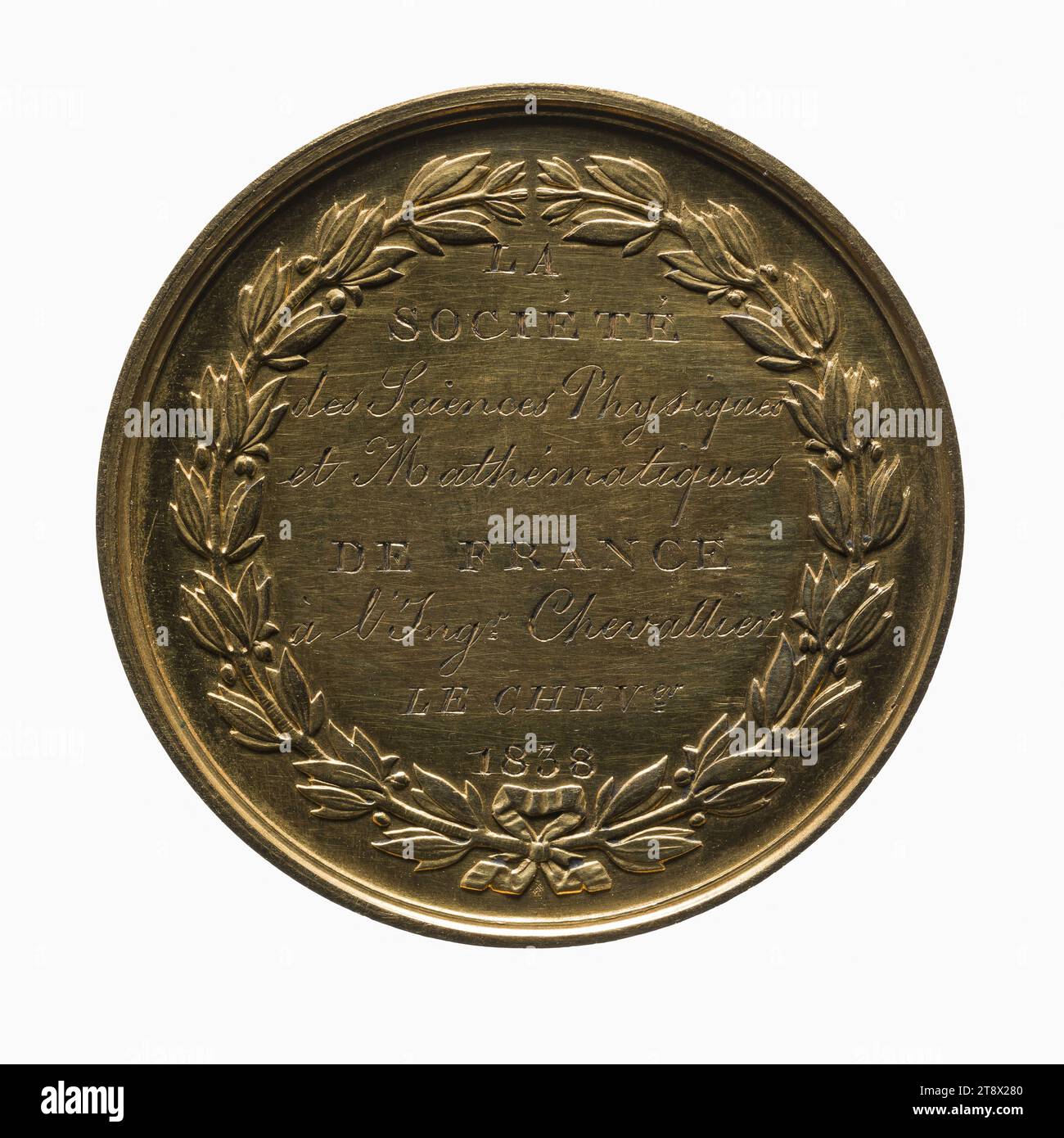 Medal awarded to Jean-Gabriel-Auguste Chevallier (1778-1848), known as ...